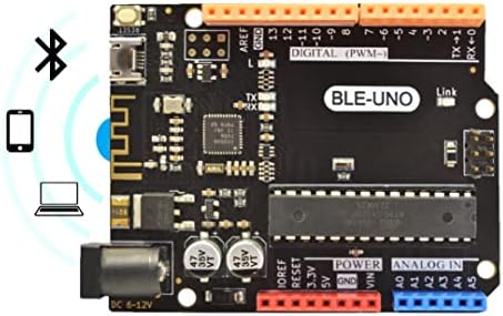 Amazon.com: Wacoyok Upgraded BLE-UNO R3 Board with Bluetooth, Compatible with Arduino UNO R3 ...