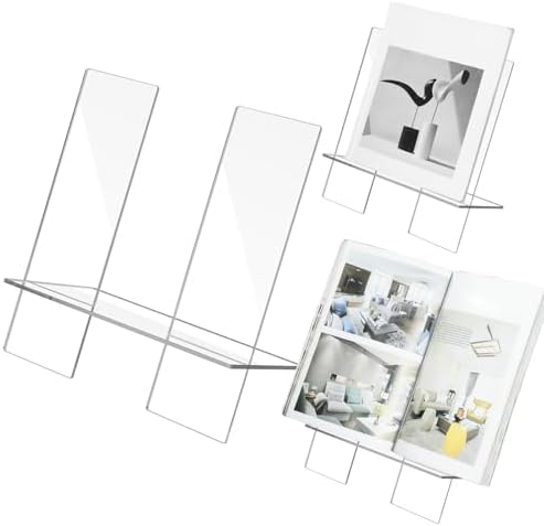 Amazon.com: MyGift Modern 4 mm Premium Clear Acrylic Cookbook Holder ...