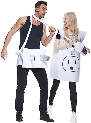 Amazon.com: Megartico Plug and Socket Couple Costume for Adult Women ...