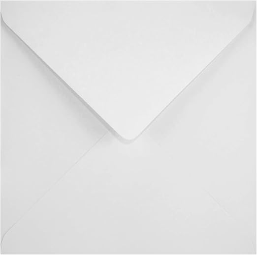 Netuno 50 White Square Envelopes 14 x 14 cm 100 g Square Paper ...
