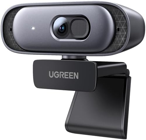 UGREEN 2K/30fps Webcam for PC, Automatic Light Correction, Webcam with ...