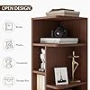 Amazon.com: IOTXY Narrow Corner Bookcase with Storage - 72.6" Tall ...