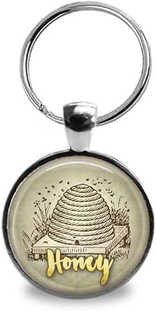 Amazon.com: Honey Keychain (Black keychain with lobster clasp ...