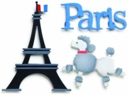 Amazon.com: Embellish Your Story Parisian Magnets - Set of 3 Assorted ...