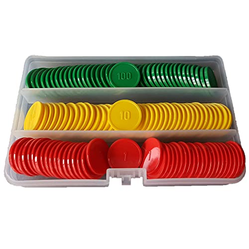 plavalmat® Maths place value counters. Double sided embossed recycled ...