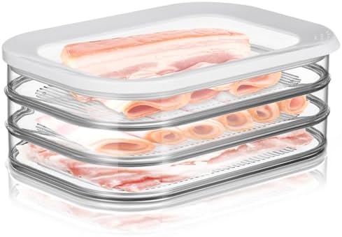 Amazon.com: Tioncy 17oz Deli Meat Container for Fridge Modula Rounded ...