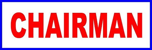 Skysoft CHAIRMAN Sign Board : Amazon.in: Office Products