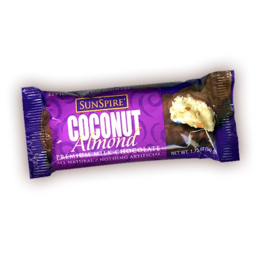 Amazon.com : Sunspire Premium Milk Chocolate, Coconut Almond, 1.75 ...