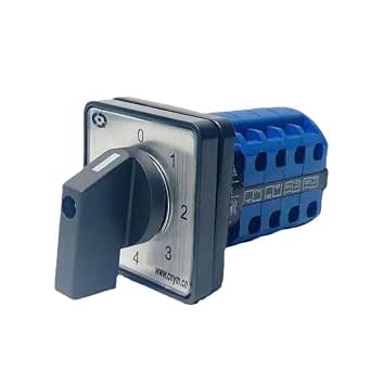 20A 4 Poles 0-4 Position Control Motor Circuit Changeover Cam Switch ...