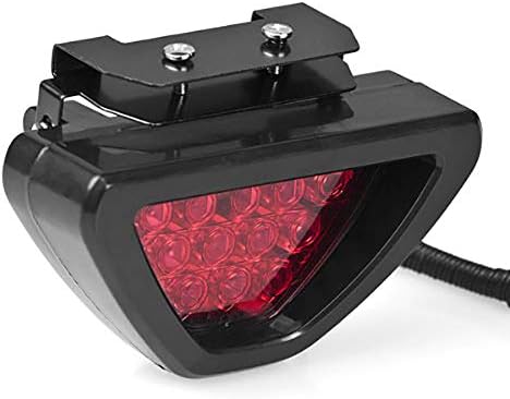 Qiilu F1 Style 12V Universal 12 LED Third Stop Light, Red Rear Tail ...