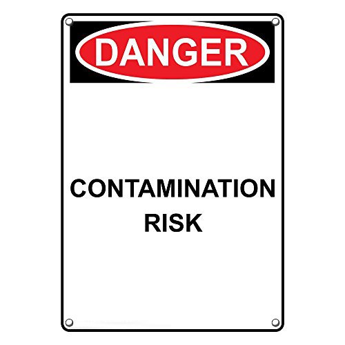 Amazon.com: Weatherproof Plastic Vertical OSHA Danger Contamination ...