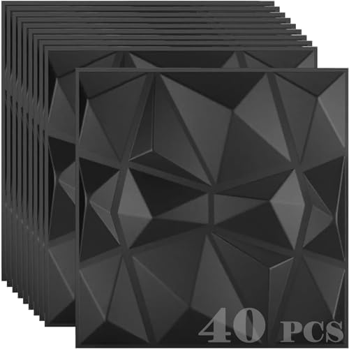 Paneles Decorativos 3d para Pared, 50x50cm Paquete de 40 PCS 10 m2 ...