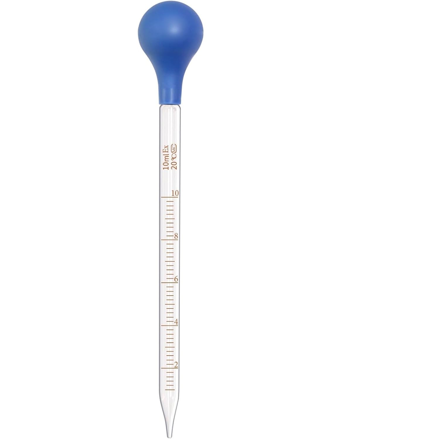 FZN Glass Graduated Pipettes Dropper with Scale Rubber Bulb (10 ml ...