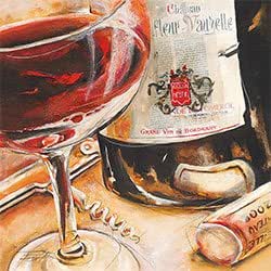 Eurographics Elizabeth Espin ESP1070 Glass of Red Wine Art Print 30 x ...