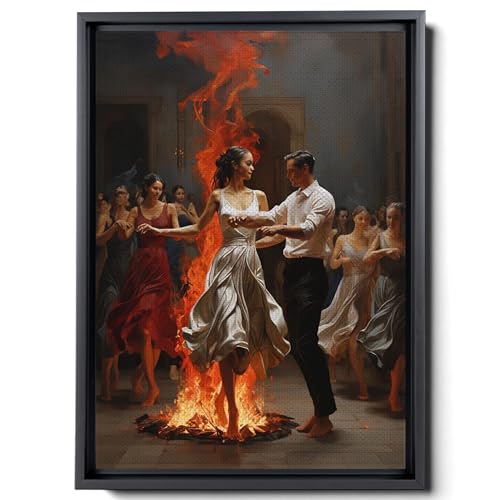 Amazon.com: Nymphs Dancing Wall Art • Fire dance • Vintage • MAILED ART ...