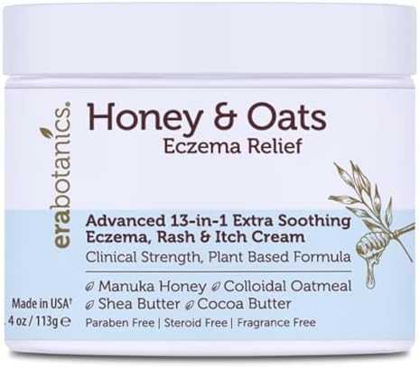 Amazon.com: Eczema Cream with Manuka Honey & Colloidal Oatmeal – Extra ...