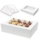 Amazon.com: Mcfleet 10pcs Cake Boxes 12 Inch 12x12x12 Tall Cake Boxes ...