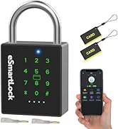 eLinkSmart Heavy Duty Smart Padlock with Key, Pad Lock with Code Keypad ...