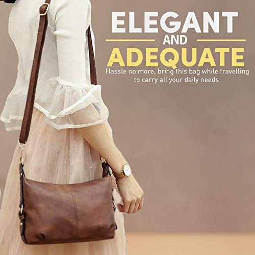 katloo Small Hobo Handbag for Women Top Handle Crossbody Bag Ladies PU ...