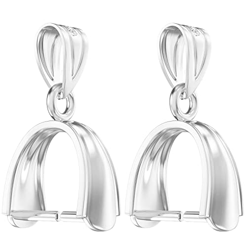 Snapklik.com : 925 Sterling Silver Pinch Bails For Jewelry Making ...