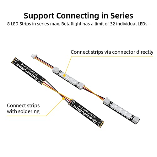 SpeedyBee FPV Drone LED Lights Strip-4pcs RGB Programmable Strip with ...