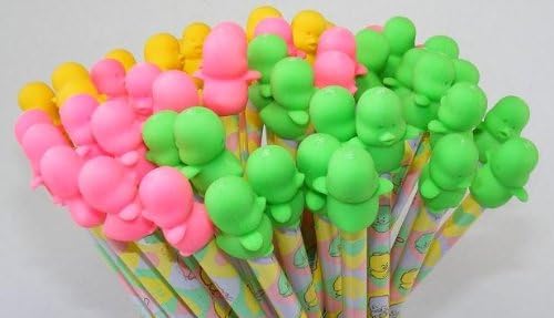 Amazon.com: Baby Duck Piyo Piyo Bird Pencil. 3 Pack. Assorted Colors ...