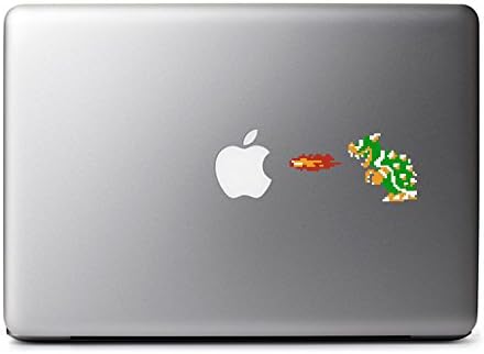 Retro 8-Bit Bowser (Fireball) Decal for your MacBook, iPad, iPhone ...