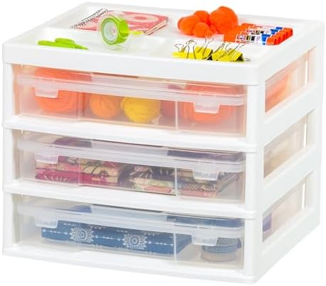 Amazon.com: IRIS Small Desktop Drawer System, 1 Pack, Black : Office ...