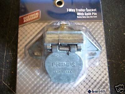 Amazon.com: Barjan 7-Way Trailer Socket with Split PIN 053-3027210 ...