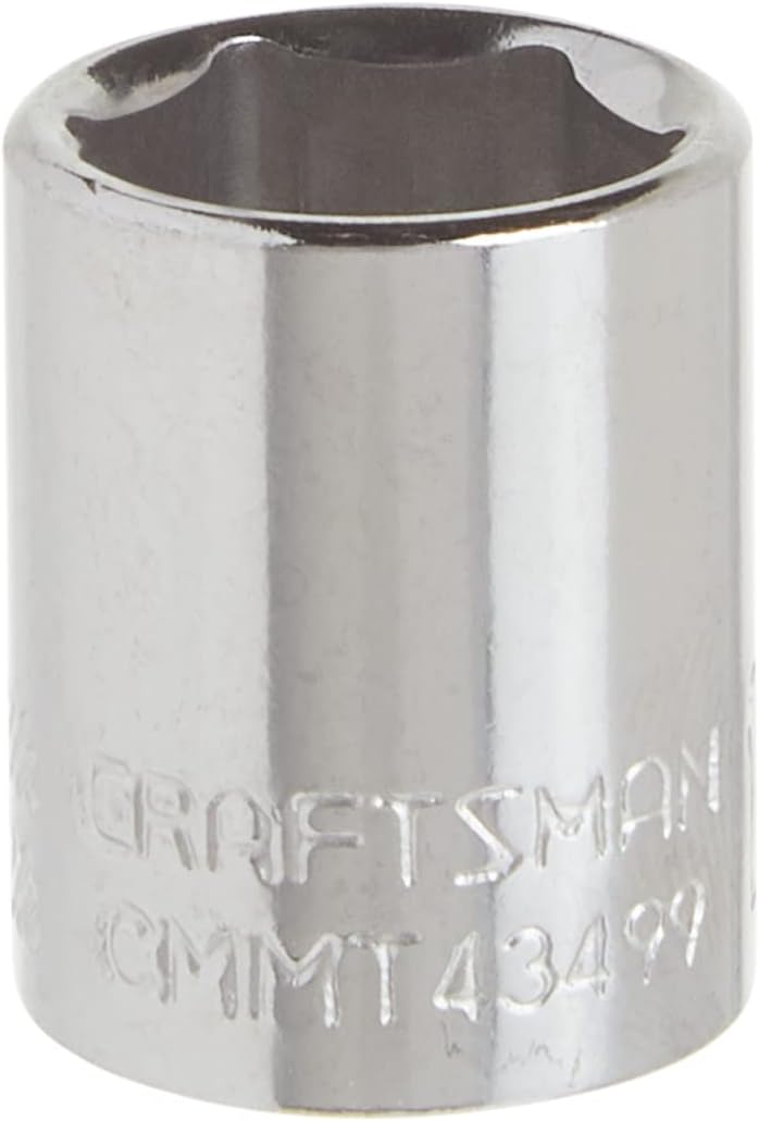 CRAFTSMAN Shallow Socket, SAE, 1/4-Inch Drive, 1/2-Inch, 6-Point ...