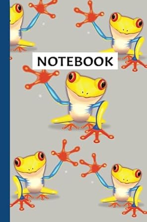 NOTEBOOK: FROG THEMED BLANK LINED, COLLEGE RULED NOTEBOOK, INCLUDING ...