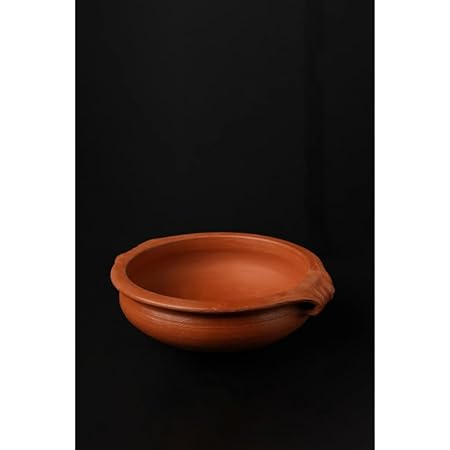 Buy 80's Cookware Natural Hand Made Pre Seasoned Red Clay Uruli/Clay ...