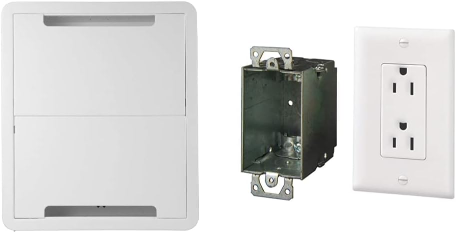Amazon.com: On-Q Legrand 17 Inch Media Enclosure and Duplex Power Kit ...