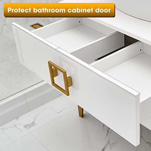 Snapklik.com : 6 Pcs Clear Rigid Plastic Slip On Cabinet Door Protector ...