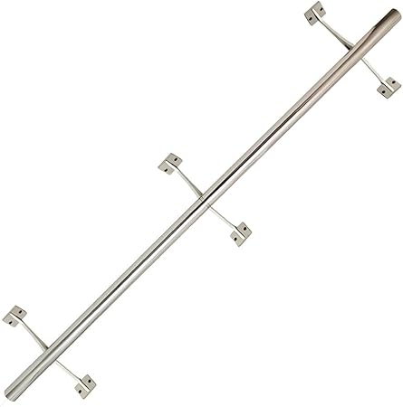 Amazon.com: 4FT Bar Foot Rail Kit – 2" OD Stainless Steel Bar Rest with ...