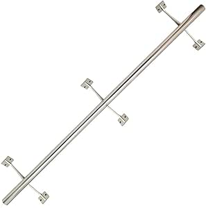 Amazon.com: 4 FT Bar Mount Foot Rail Kit, Stainless Steel Mount ...