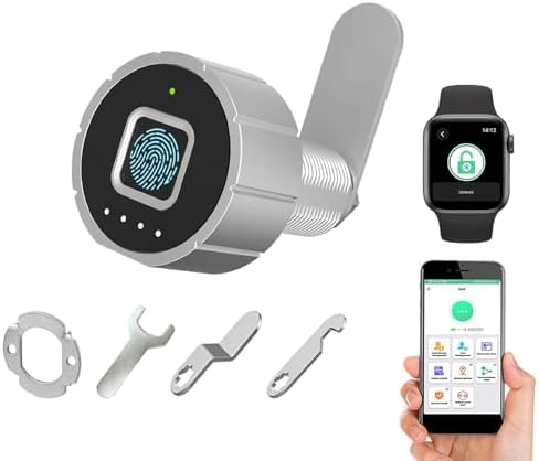 SUMNEW Fingerprint Cabinet Lock, Smart Biometric, Keyless Hidden File ...