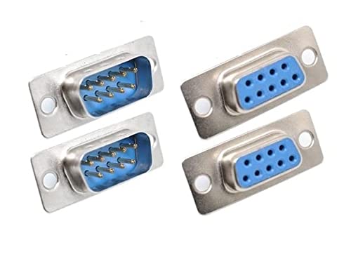 Erh India (2 Pair DB9 Connector Male and Female Pair 9 Pin Electrical ...