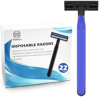 Amazon.com: 22 Pcs Disposable Razors for Men, Smooth Disposable Razors ...