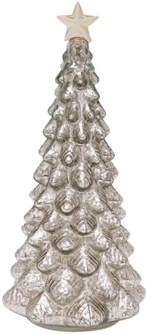 Amazon.com: Diahom Tabletop Christmas Tree Mercury Glass Timer Lighted ...