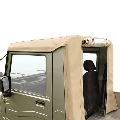 ARMORO Thar 4X4 Cabin Hood Soft TOP Canvas 750 GSM- Fits Old Model Thar ...