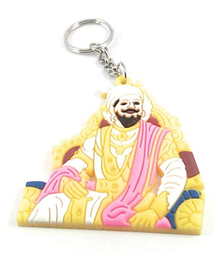 Key Era Single Sided Chhatrapati Shivaji Maharaj Rubber Keychain ...