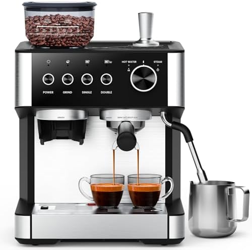 Amazon.com: Sincreative CM5700 Brushed Stainless Steel 20 Bar Semi ...