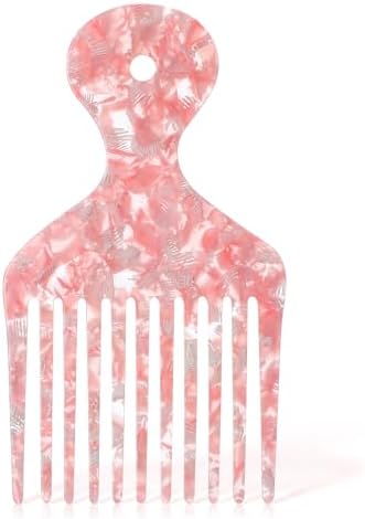 Amazon.com : Ptwola Wide Tooth Afro Hair Pick Comb Wide Teeth Plastic ...