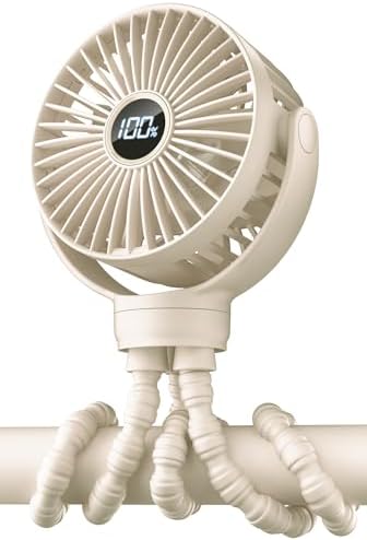 Amazon.com: O2COOL Rechargeable USB Battery Clip Fan 5 Inch Adjustable ...