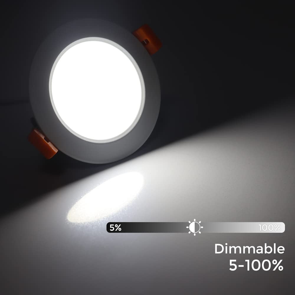 Snapklik.com : 3 Inch LED Recessed Lighting Dimmable Downlight, 5W (40W ...