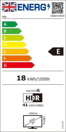 TCL 25G64 25” QD-Mini-LED Monitor, Full HD resolution, 300Hz, Fast-IPS ...