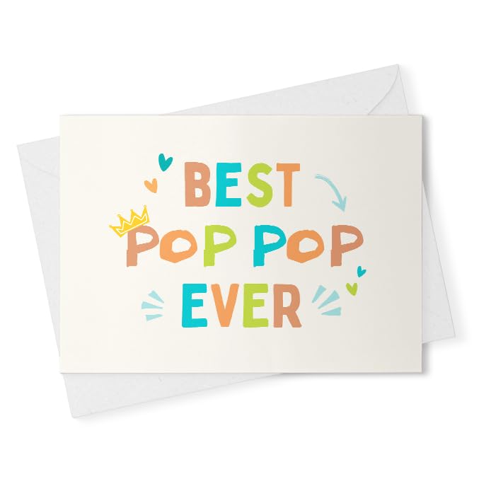 Amazon.com: Best Pop Pop Ever - Simply Stated - Father's Day/Birthday ...
