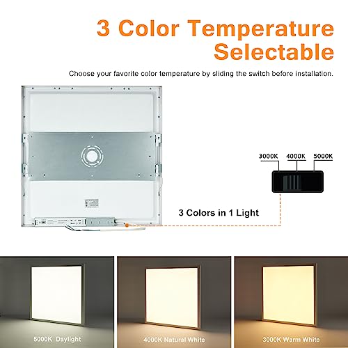 Mcacggo 2x2 FT Surface Mount LED Panel Light Dimmable & 3 Color ...