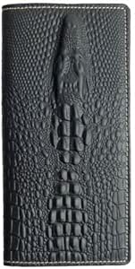 Amazon.com: Genuine Black Leather Bi-Fold Men's Rodeo Wallet Tooled ...